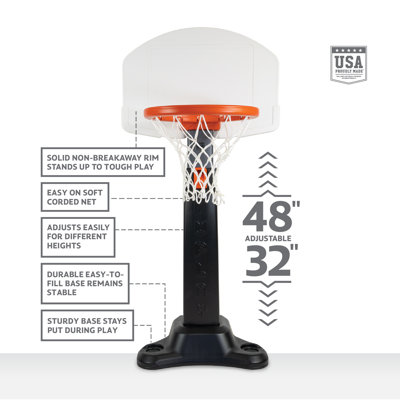 Huplay Rookie Adjustable Basketball Set | Wayfair
