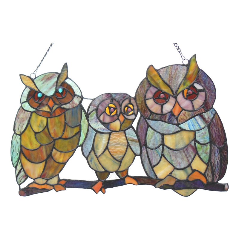 August Grove® Owls Window Panel & Reviews | Wayfair