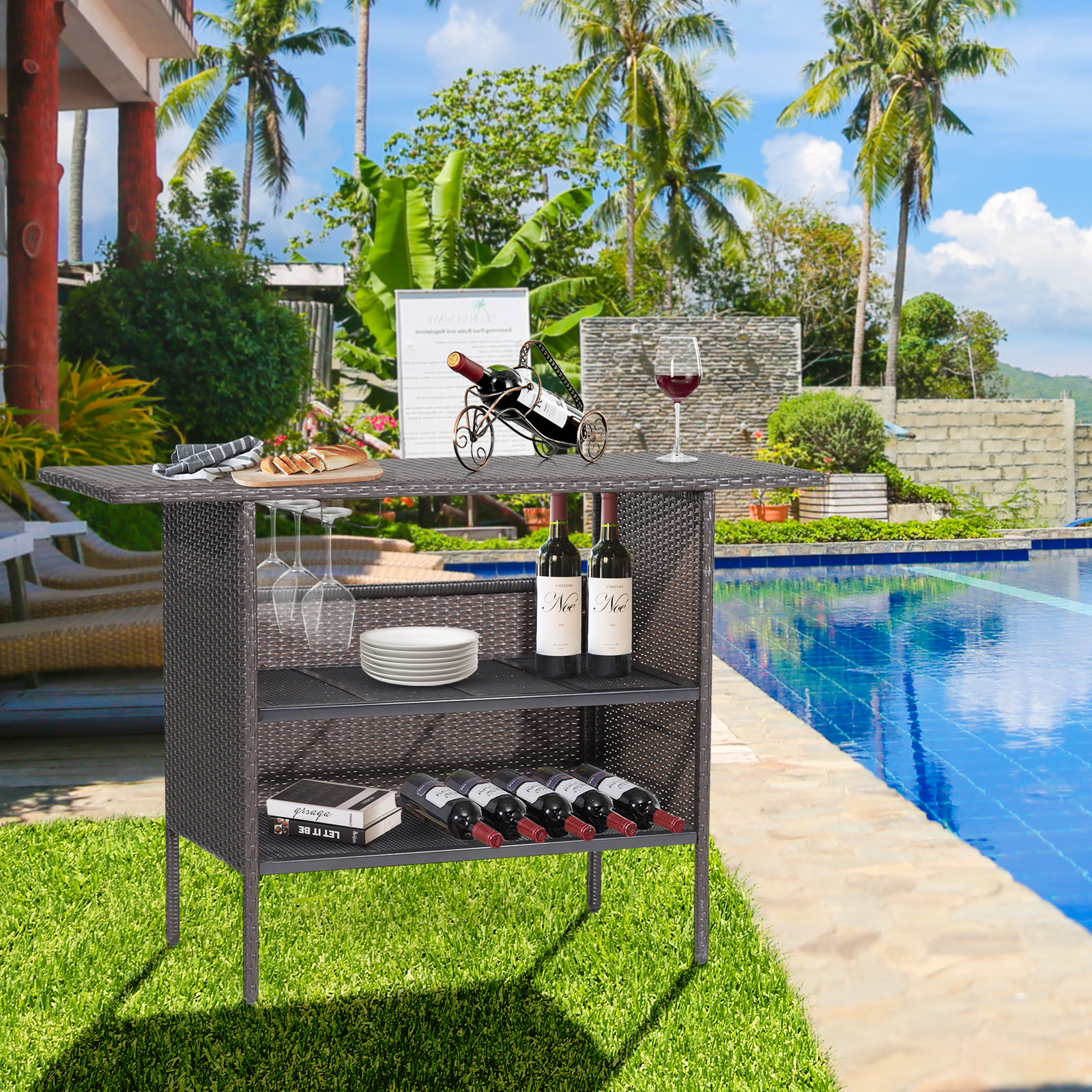 Latitude Run® Outdoor Buffet & Console Table & Reviews | Wayfair