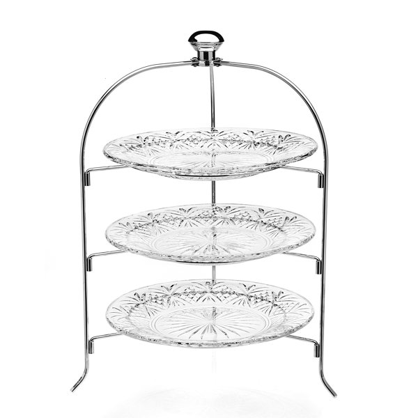 3-tier-glass-serving-piece | Wayfair