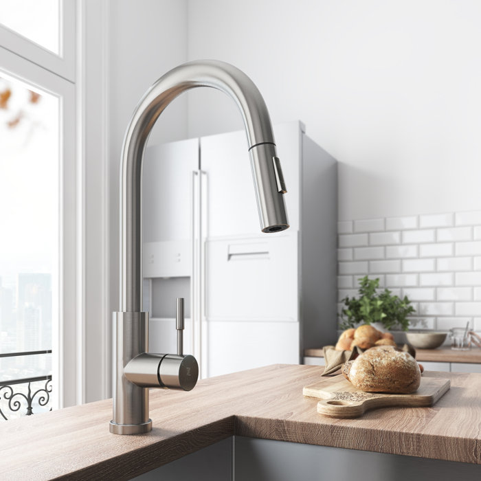 YZZY Pull Down Touch Kitchen Faucet & Reviews | Wayfair
