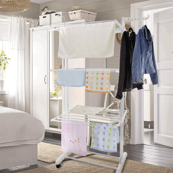 Rebrilliant 3 Tier Folding Drying Rack | Wayfair.co.uk