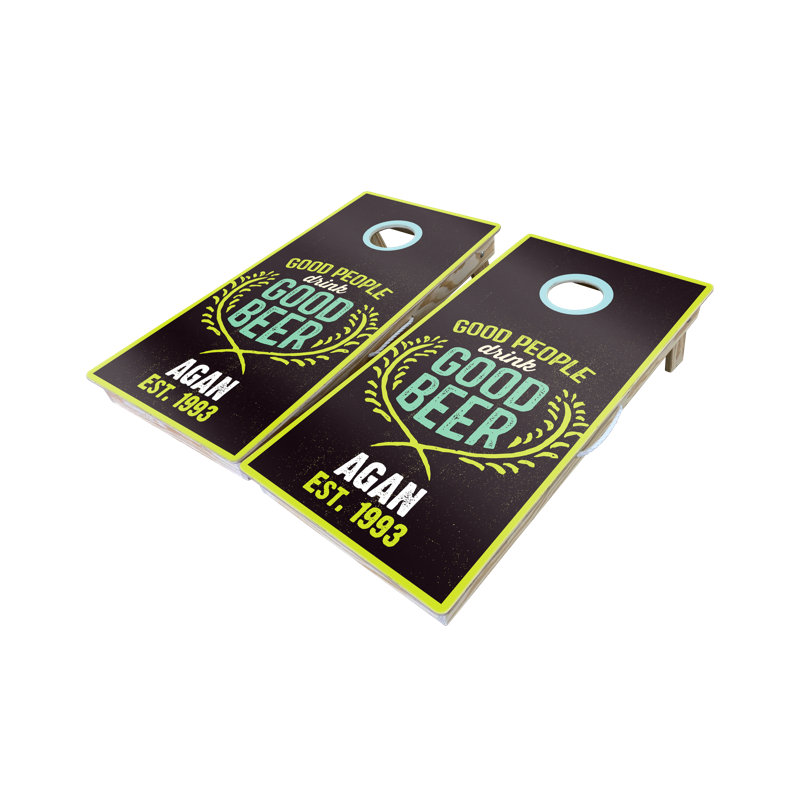 WestGeorgiaCornhole 10 Piece Good People Drink Good Beer Custom ...