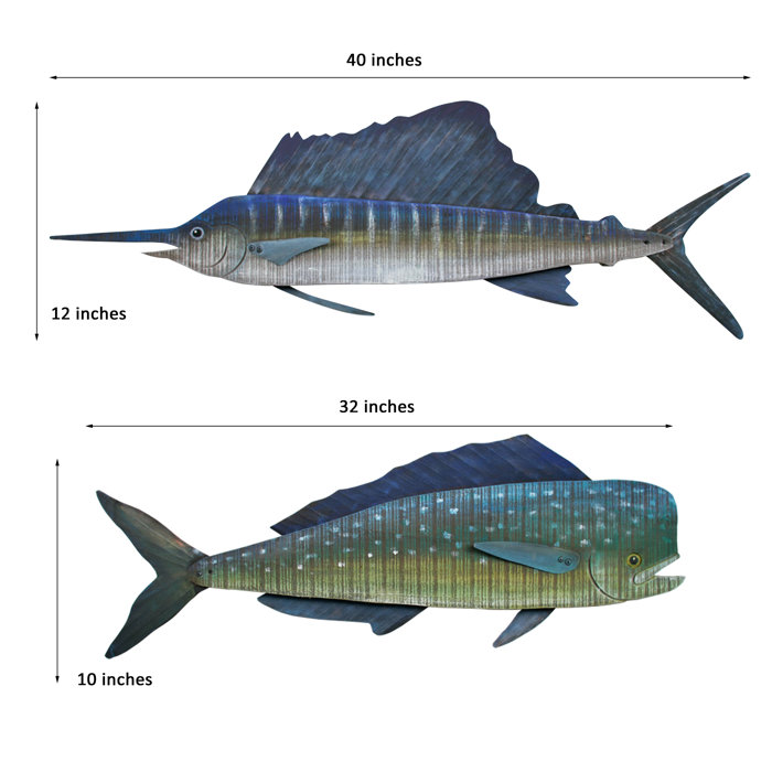 Longshore Tides 2 Piece Sailfish Wall Décor Set & Reviews | Wayfair