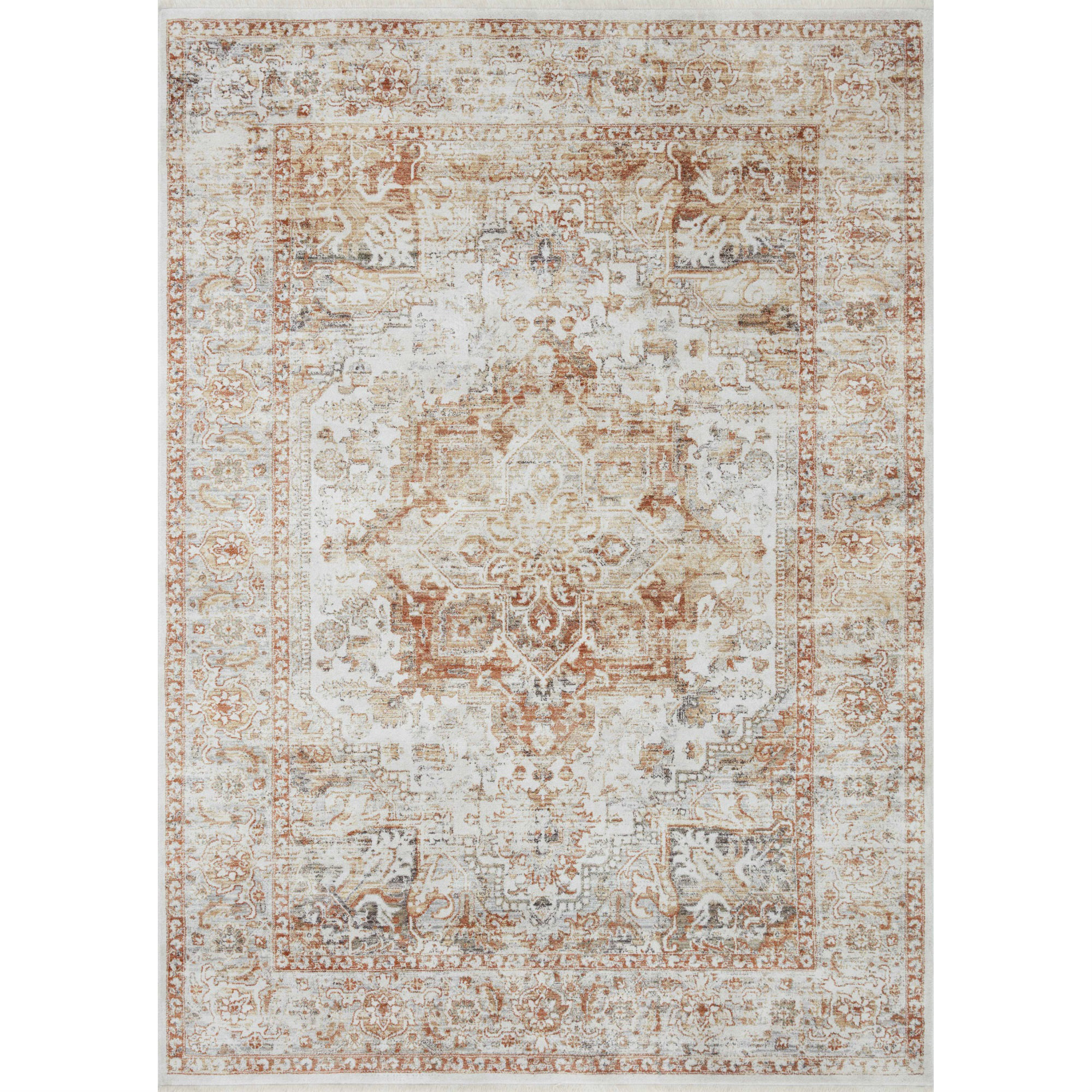 Loloi Rugs Bonney Performance Rust/Orange Rug | Wayfair