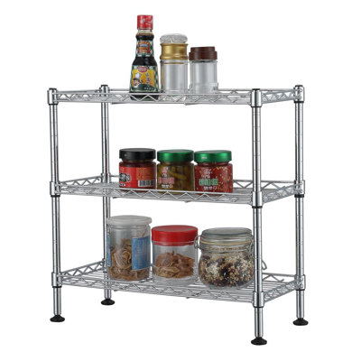 Rebrilliant 3-Tier Ultrazinc Cabinet Organizer Silver & Reviews | Wayfair