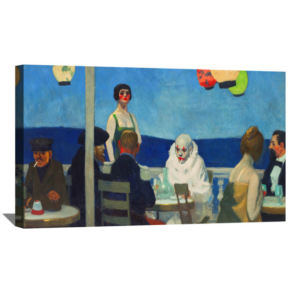Red Barrel Studio® Soir Bleu by Edward Hopper - Wrapped Canvas Painting ...