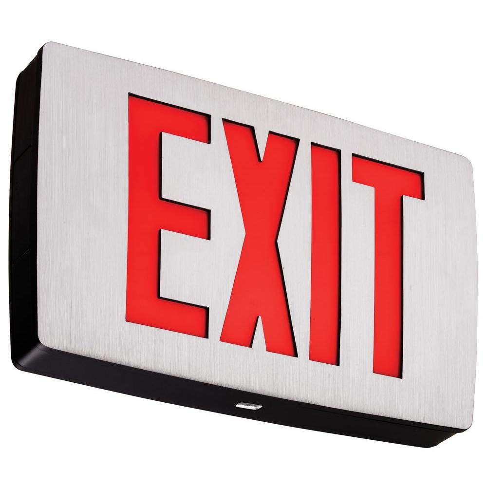 Lithonia Lighting Alumium Surface-Mounted LED Exit Sign - Wayfair Canada