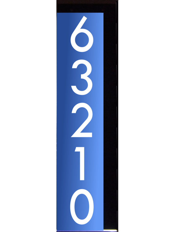 EZStreetSigns Vertical LED address sign with plug in transformer ...