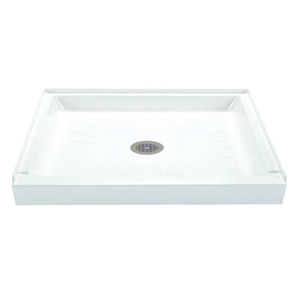 E.L. Mustee & Son Durastall 30'' W 73'' H Framed Square Shower ...