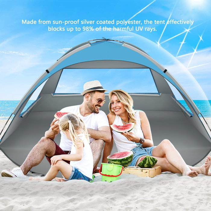 Oileus Portable UV Protection Sun Shade Shelter 3 Person Tent with ...