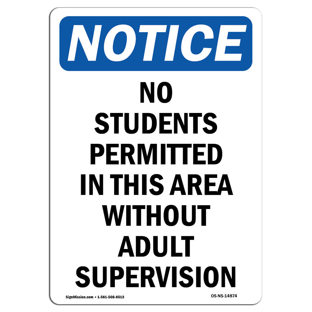 SignMission No Students Permitted In This Sign | Wayfair