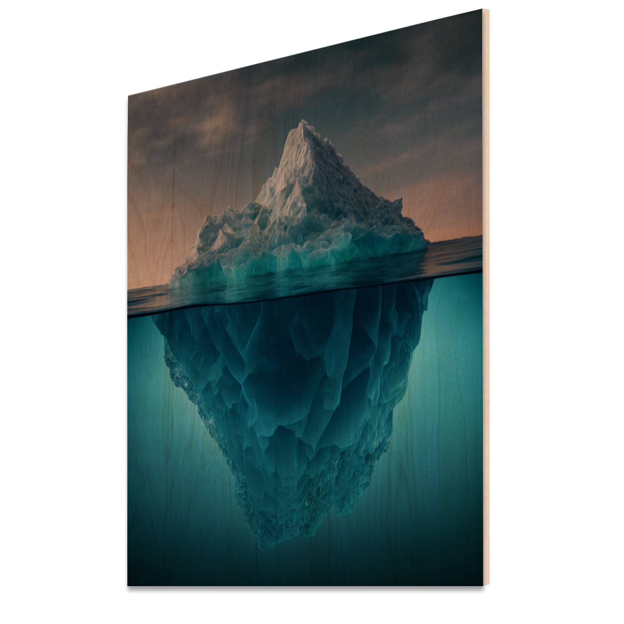 Millwood Pines Iceberg Half Under Water Surface I Ceberg Half Under ...