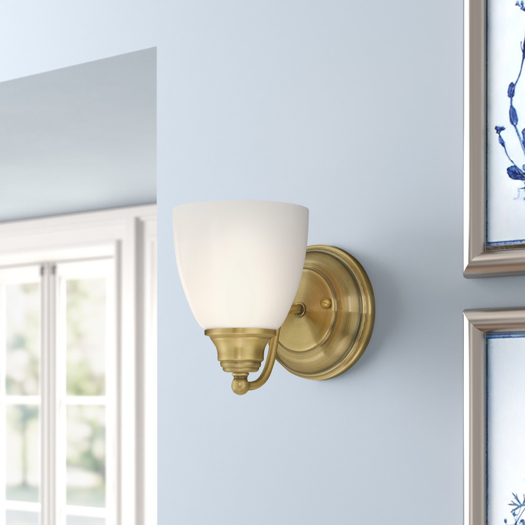 Lark Manor Mayday Steel Armed Sconce & Reviews | Wayfair