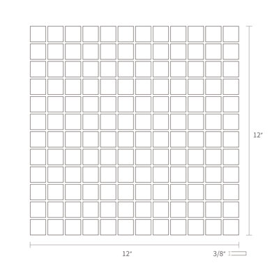 Simple Tile 1"X1" Marble Mosaic Tile | Wayfair