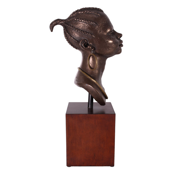 World Menagerie Ulrica African Bust on Stand | Wayfair