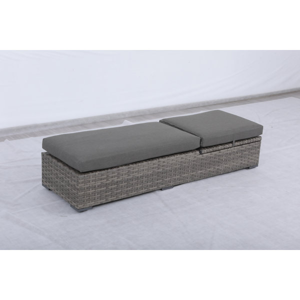 Brayden Studio® Kaiser Outdoor Wicker Chaise Lounge | Wayfair