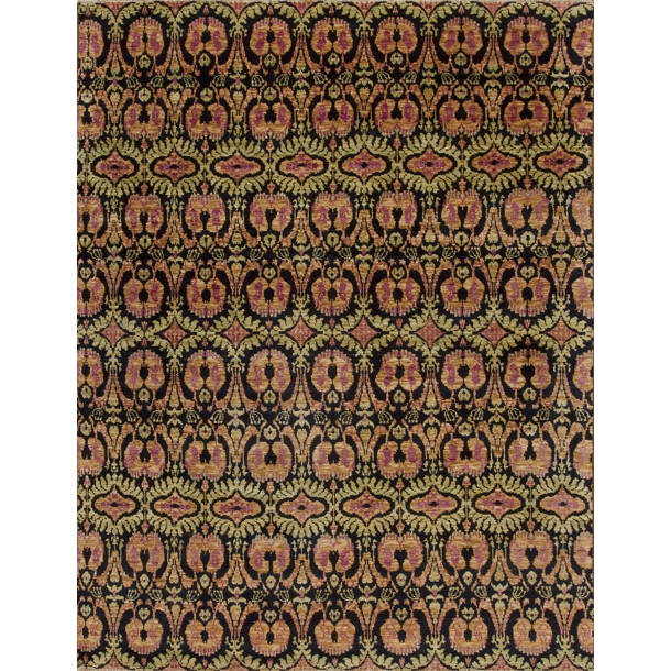 Samad Rugs Vogue Hand-Knotted Wool Ikat Area Rug | Perigold