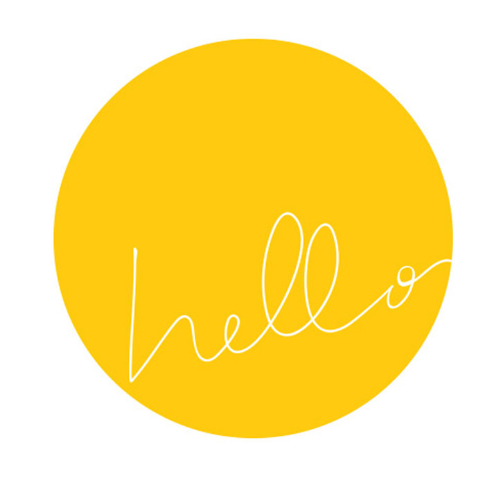 East Urban Home Hello Within Circle Wall Sticker & Reviews | Wayfair.co.uk