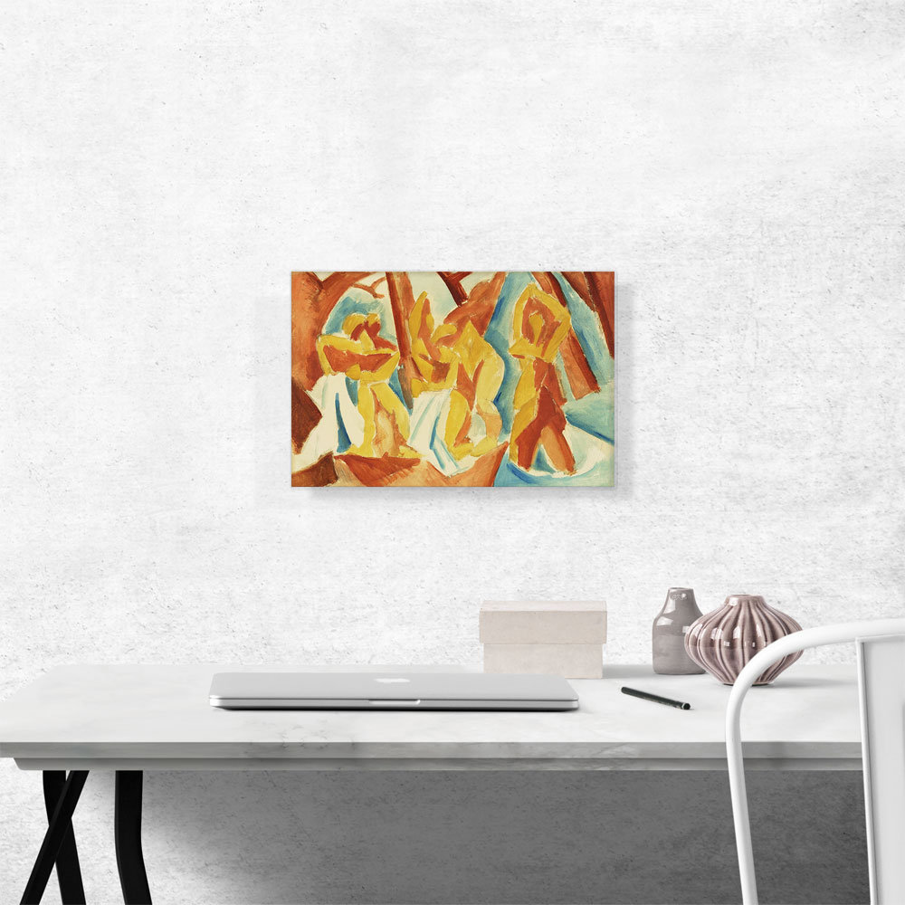 ARTCANVAS Bathers In A Forest 1908 Framed On Canvas by Pablo Picasso ...