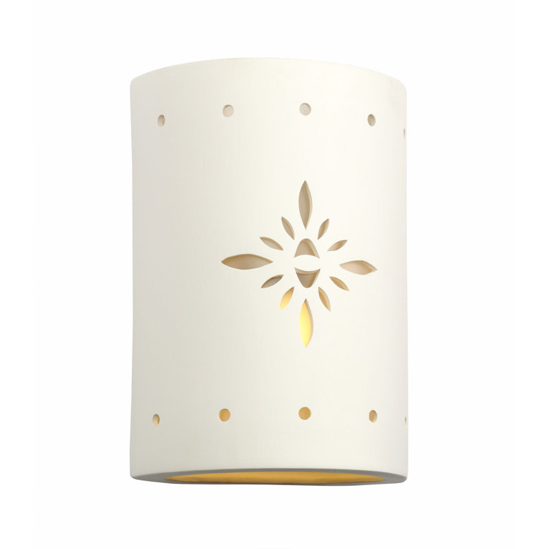 Foundry Select Ninamarie Ceramic Outdoor Wall Light, LED Bulb Included ...