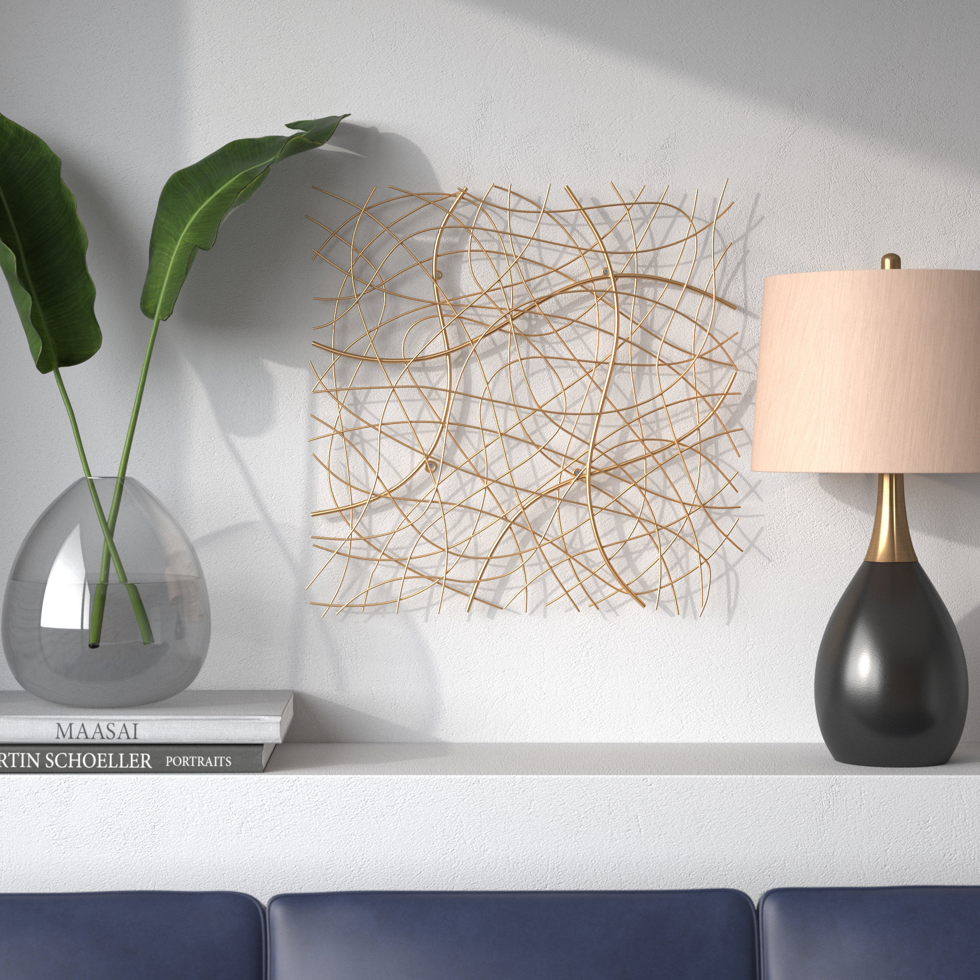 Mercury Row® Abstract Square Metal Wall Décor & Reviews | Wayfair