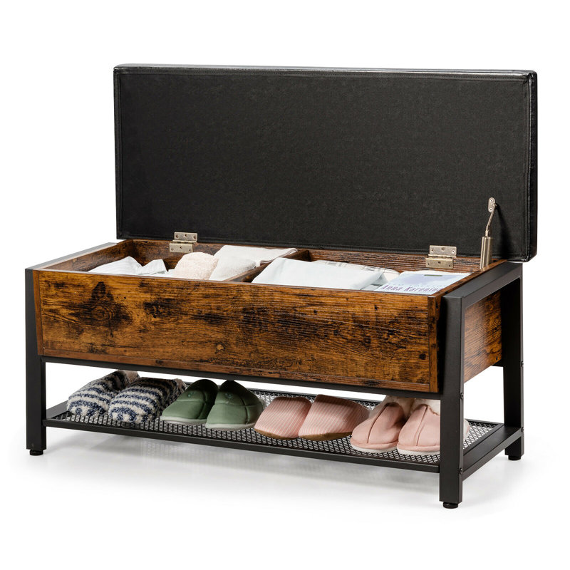 17 Stories Elveden Flip Top/Shoe Storage Bench & Reviews | Wayfair