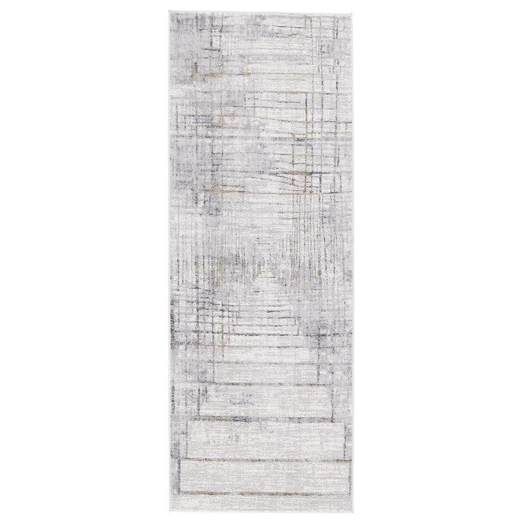 17 Stories Abstract Gray Area Rug & Reviews | Wayfair