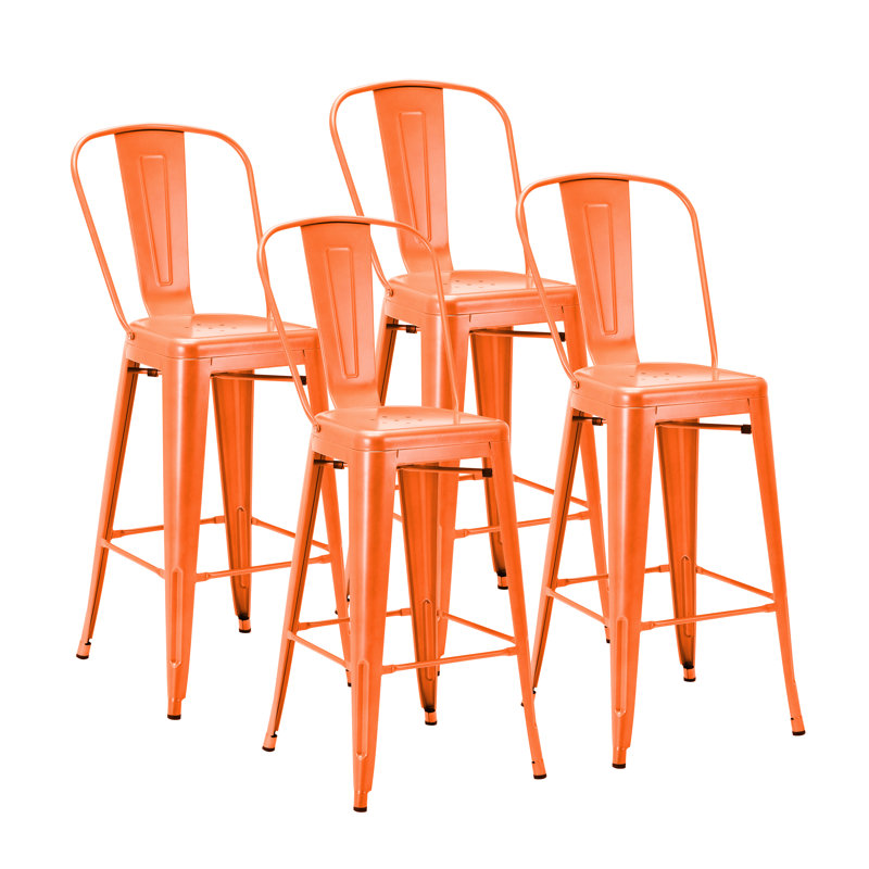 17 Stories Gainsborough Metal Outdoor Stool & Reviews | Wayfair
