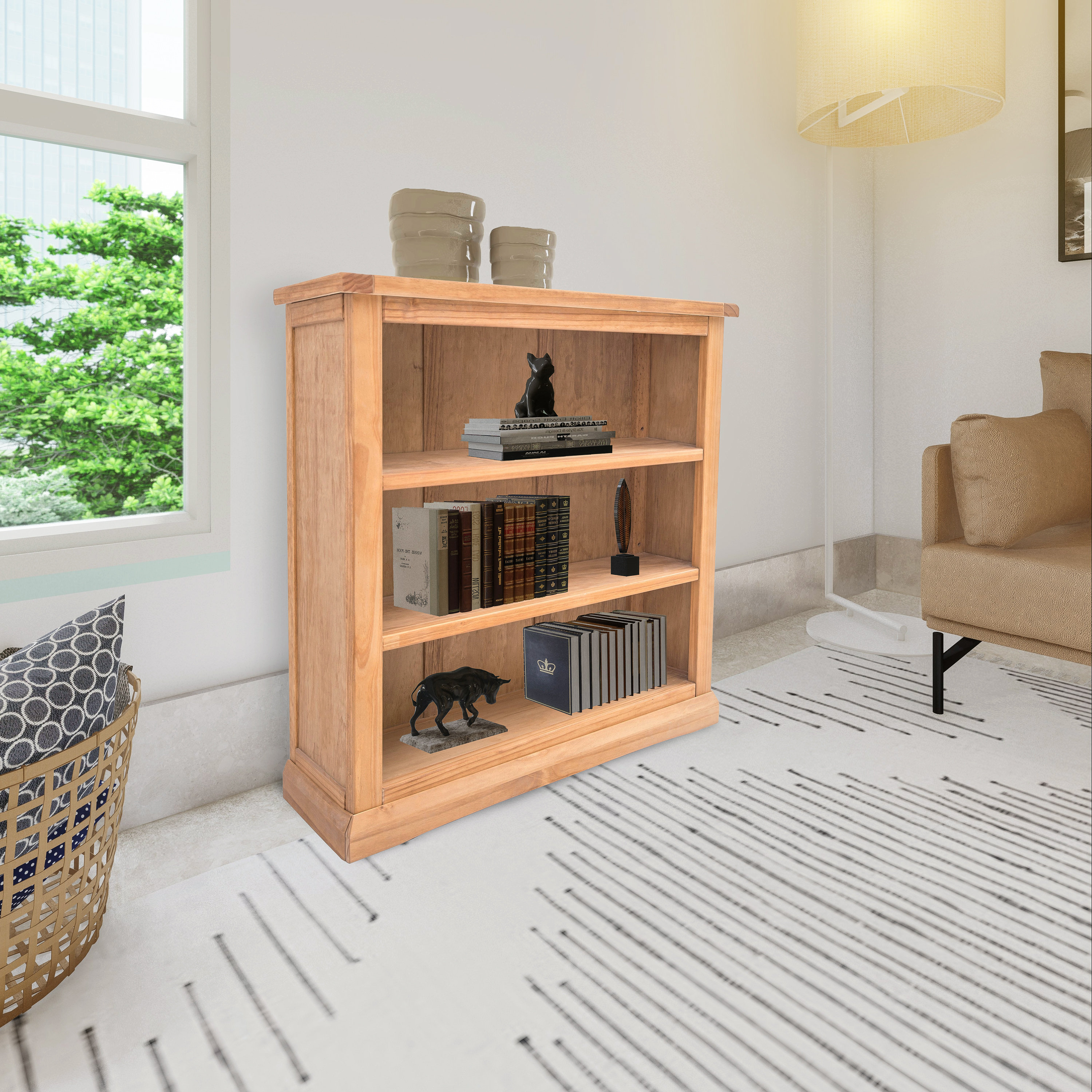 Three Posts Ancram 90Cm H x 90Cm W Standard Bookcase & Reviews ...