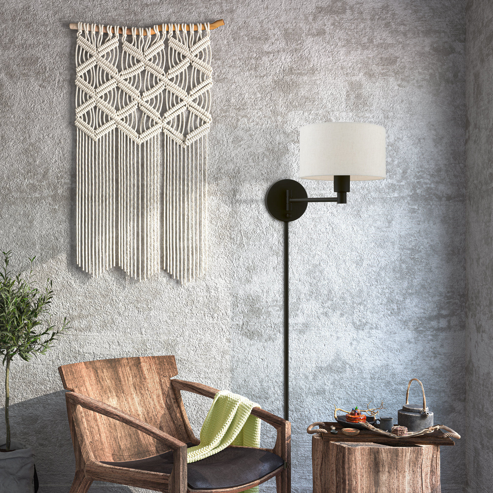 Willa Arlo Interiors Tyonna Steel Swing Arm Sconce | Wayfair