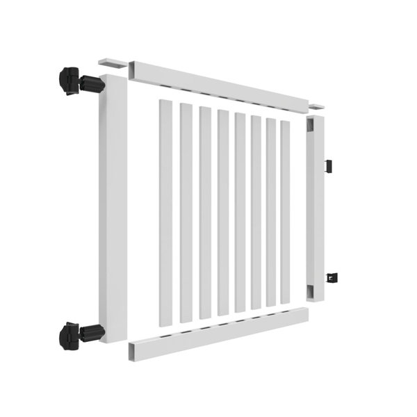 Barrette Outdoor Living White Vinyl Gate | Wayfair