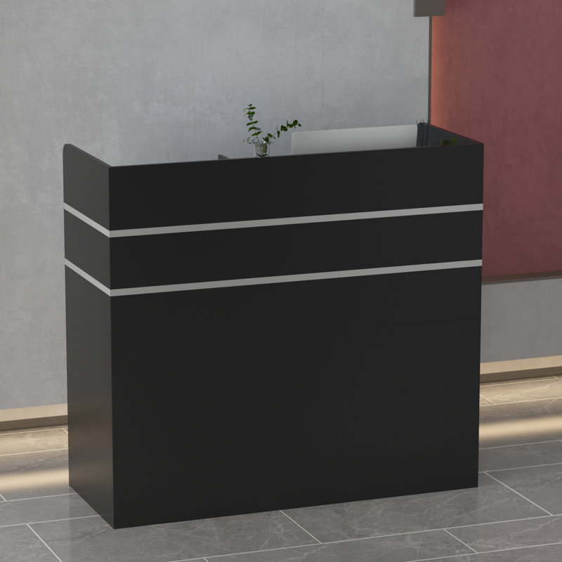 Latitude Run® Galva Rectangular Wood Reception Desk & Reviews | Wayfair