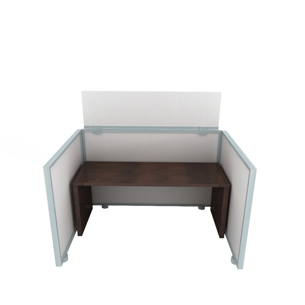 OBEX Acrylic Cubicle Mounted Privacy Panel with Small Brackets | Wayfair