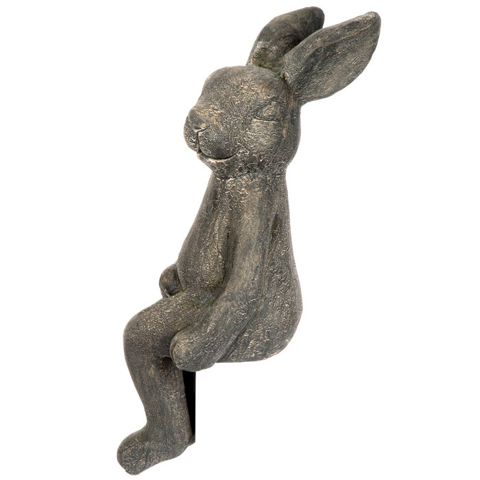 Design Toscano Residing Rabbit Sitting Bunny Statue & Reviews | Wayfair