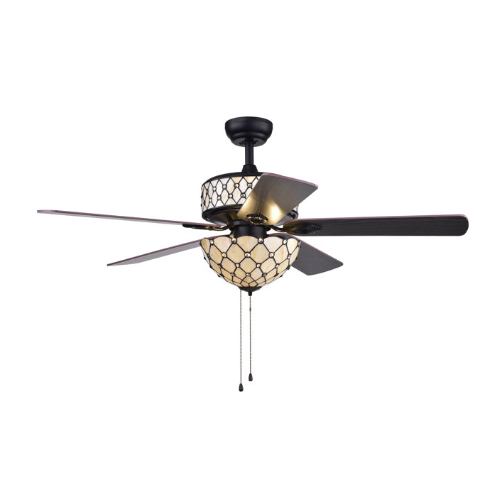 August Grove® Dade 53'' Ceiling Fan with Light Kit & Reviews | Wayfair