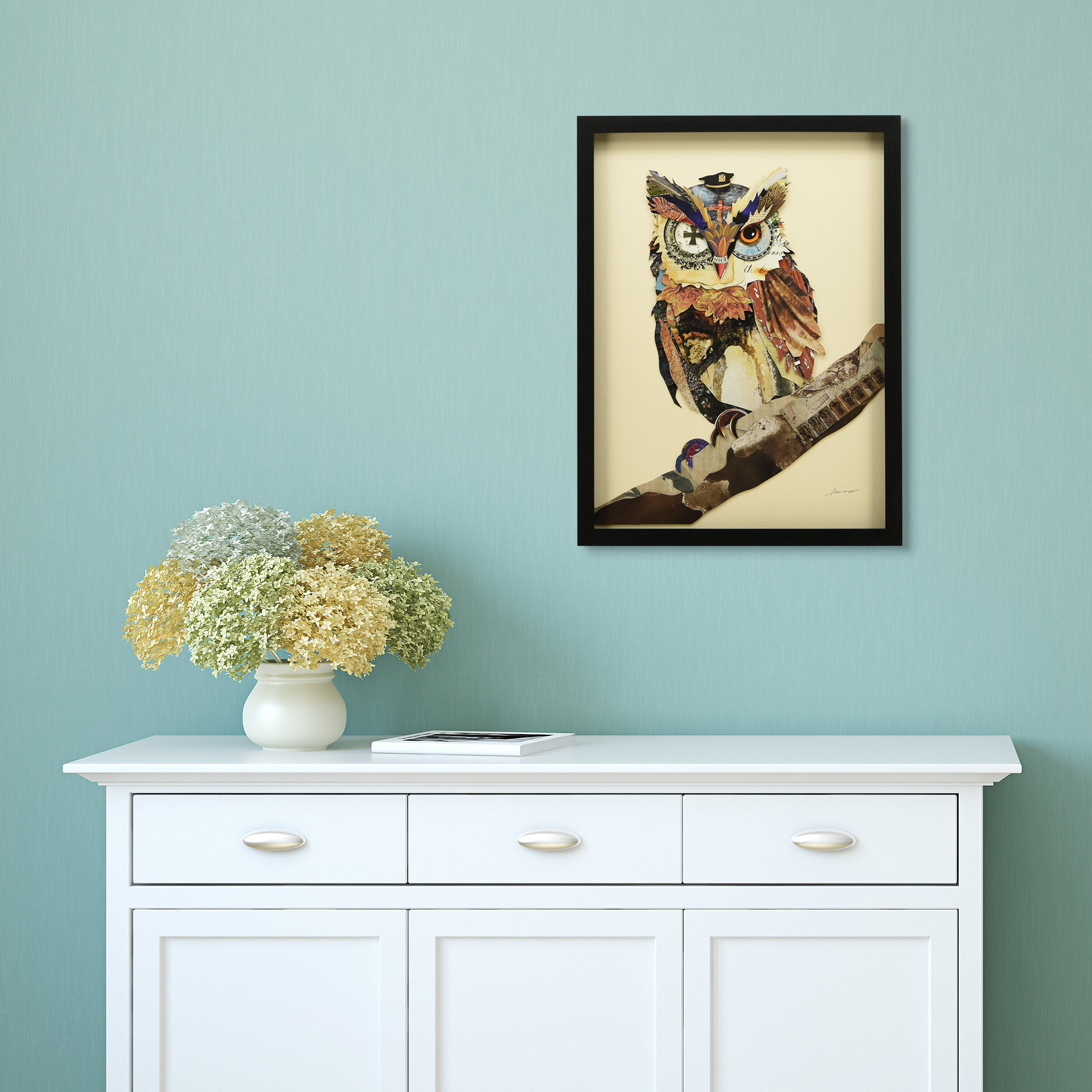 Latitude Run® The Wisest Owl by Alex Zeng - Picture Frame Graphic Art ...