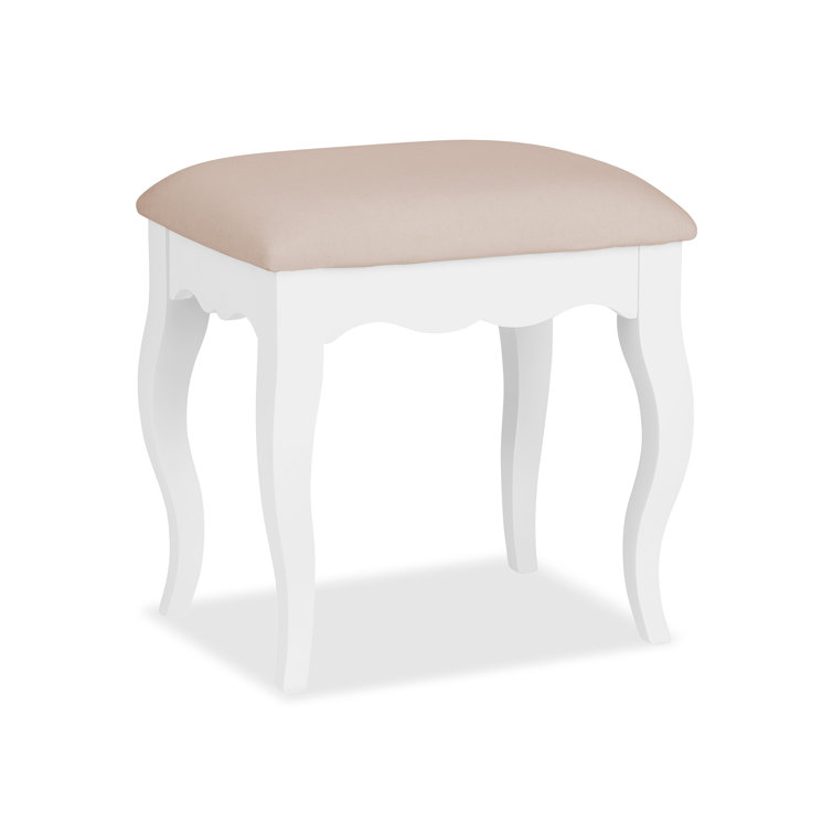 ClassicLiving Audino 47Cm Tall Solid Wood Dressing Table Stool ...