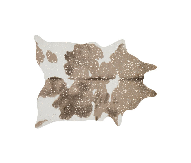 Union Rustic Duran Cowhide Performance Taupe/Champagne Rug & Reviews ...