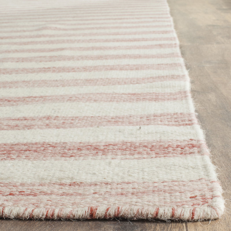 Bungalow Rose Emek Handmade Flatweave Rust / Ivory Rug & Reviews | Wayfair