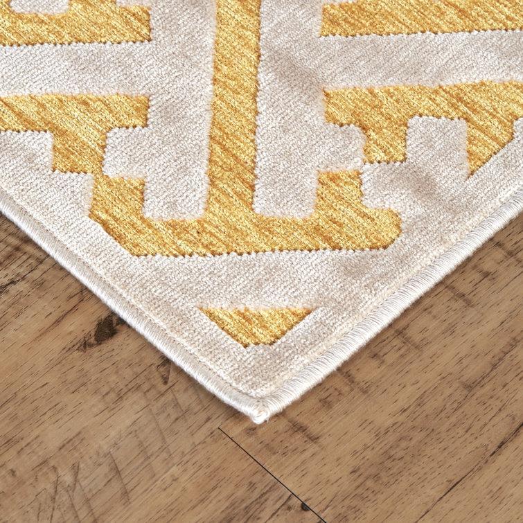 Mercer41 Barbatti Sunset Gold Rug | Wayfair