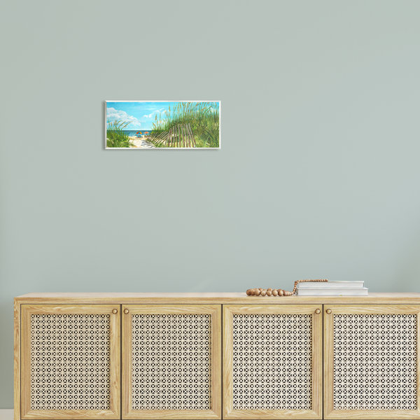 Stupell Industries Sandy Beach Path Landscape by - Unframed Painting on ...