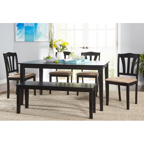 Alcott Hill® Dinah 6 - Person Solid Wood Dining Set & Reviews | Wayfair