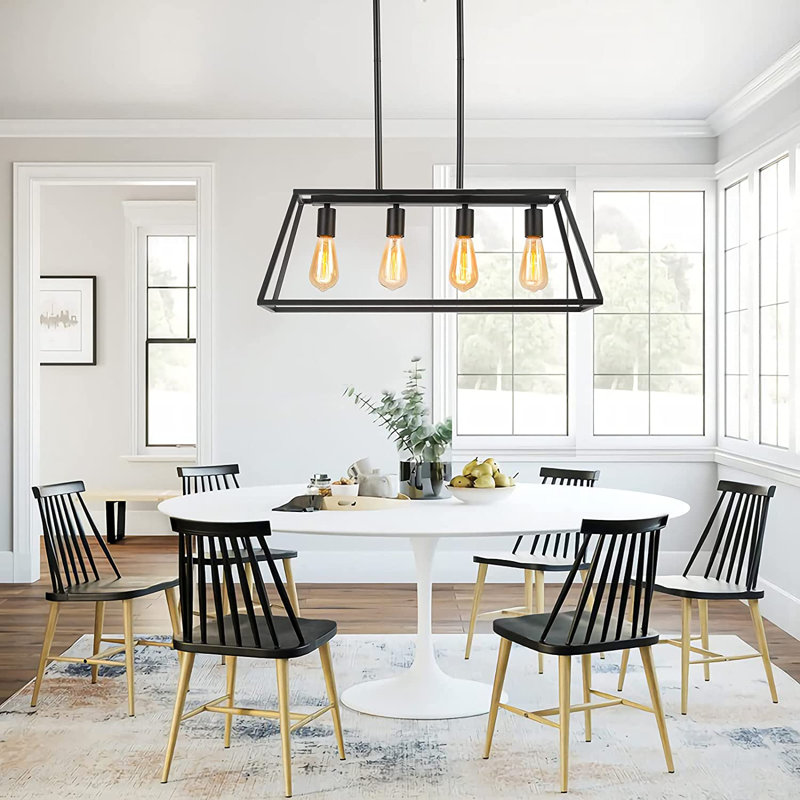 Gracie Oaks Elutheria 4 - Light Kitchen Island Linear Pendant & Reviews ...