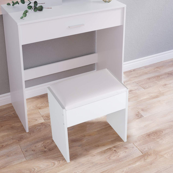 17 Stories Kibwika 43Cm Tall Dressing Table Stool | Wayfair.co.uk