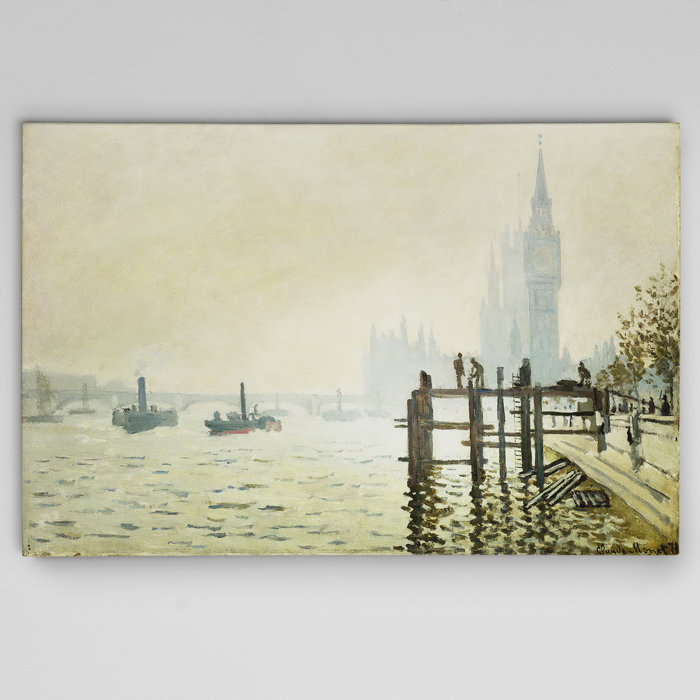 Vault W Artwork Thames Below Westminster by Claude Monet - Picture ...