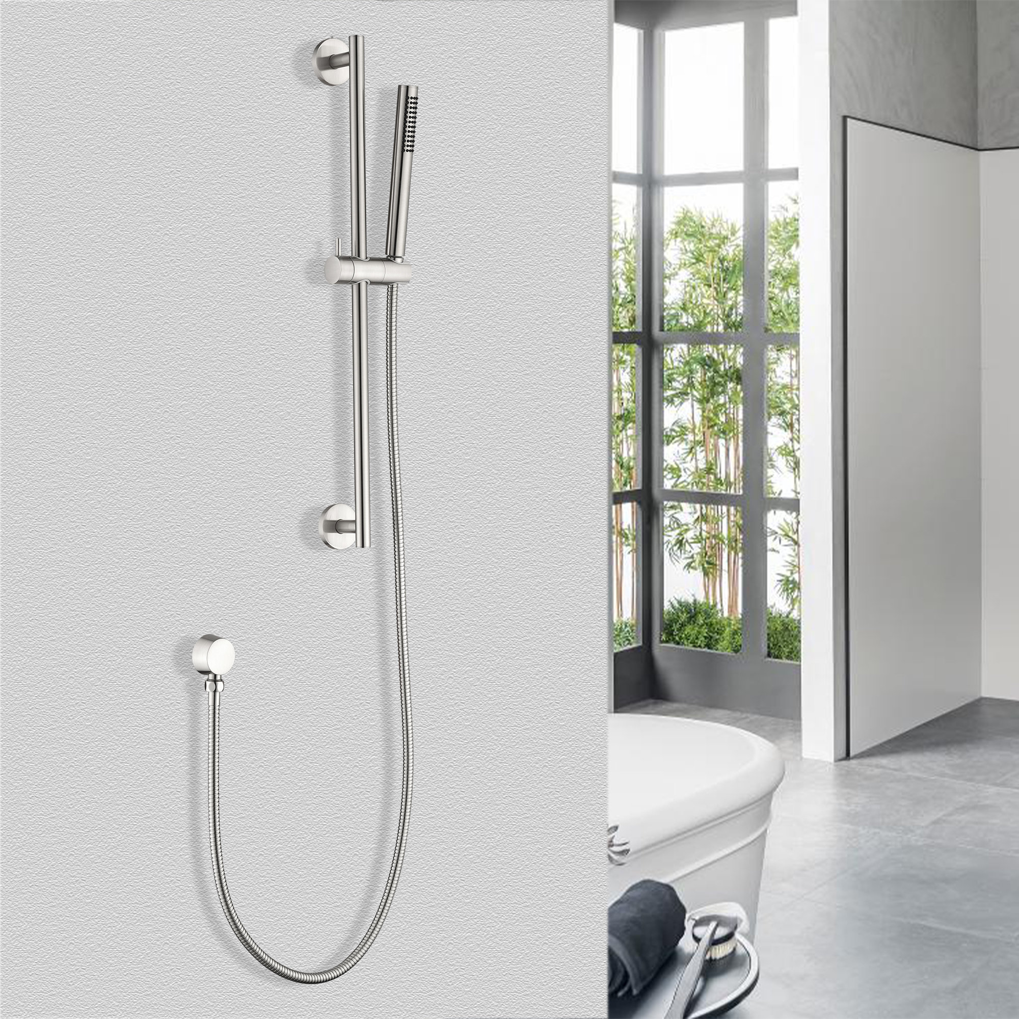 Homein Fashionable Handheld Shower With Slide Bar | Wayfair