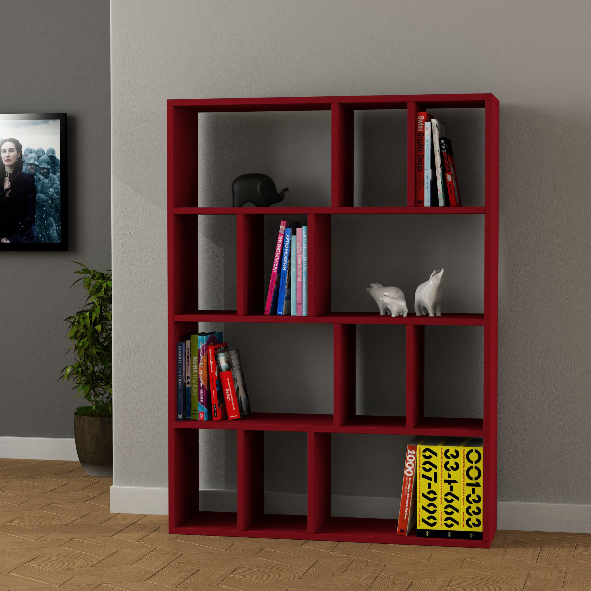 Latitude Run® Nevada 48'' H x 35.4'' W Bookcase & Reviews | Wayfair