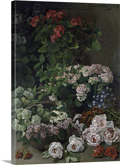 The Twillery Co.® Claude Spring Flowers, 1864 by Claude Monet - Print ...