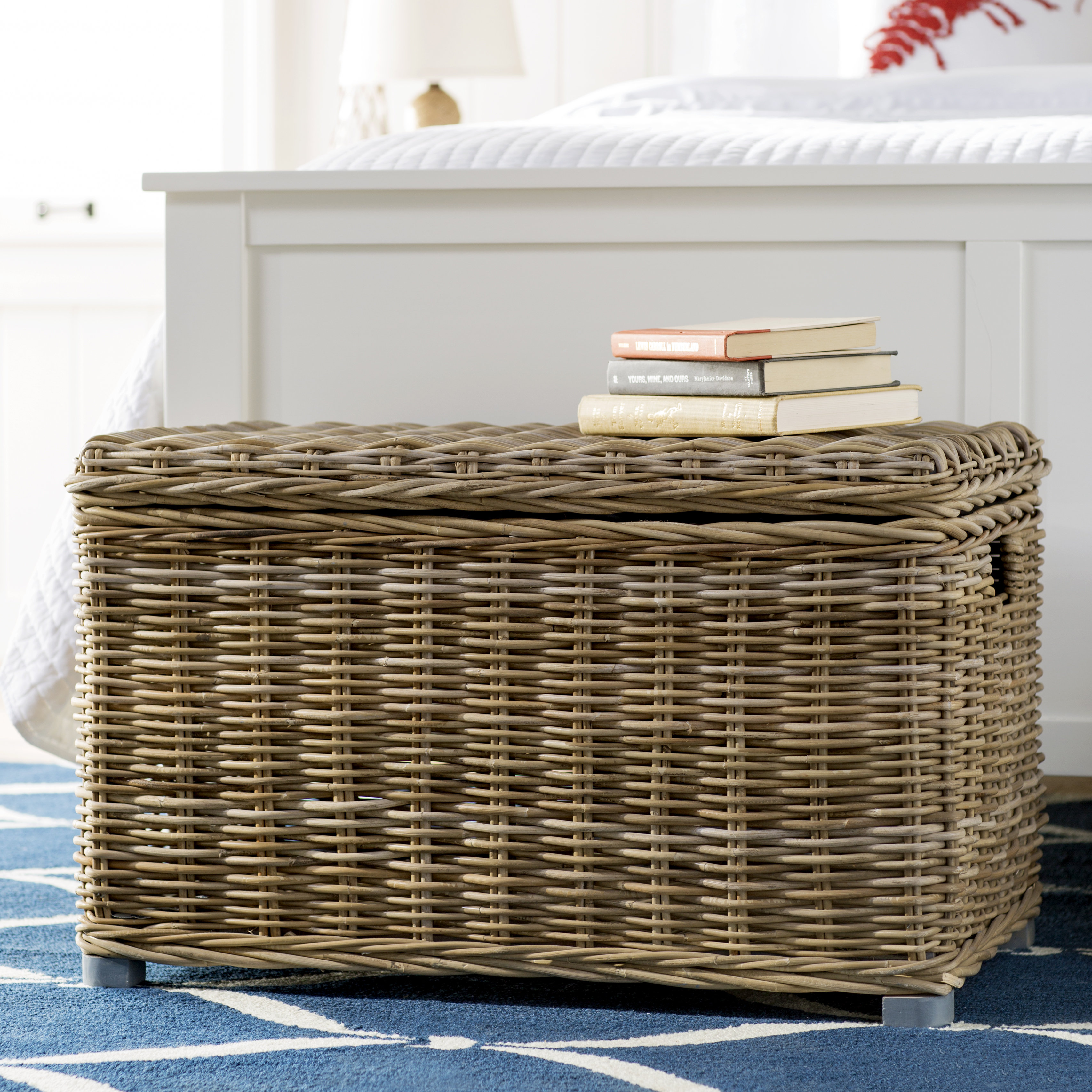 Bay Isle Home Whyte Wicker Trunk & Reviews | Wayfair